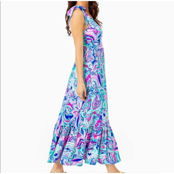 Lilly Pulitzer | Dresses | Lilly Pulitzer Maxine Midi Dress Size 0 ...